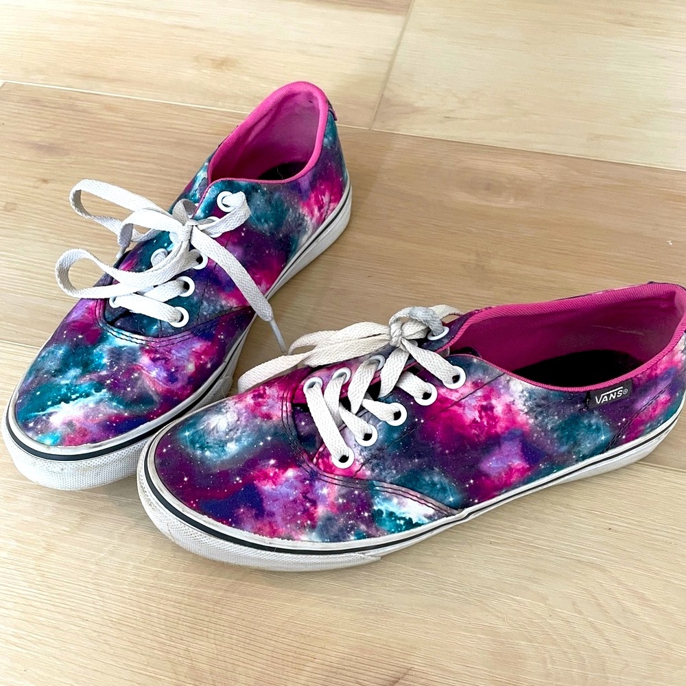 Vans Pink & Blue Galaxy Sneakers - Gem